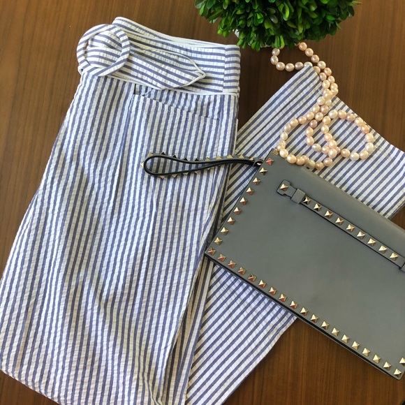 Robin Naylor | Pants & Jumpsuits | Robin Naylor Seersucker Pant | Poshmark